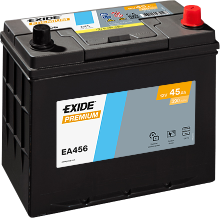 Exide EA456 Premium 45Ah Autobatterie 545 155 033 | Swissbatt24 ...