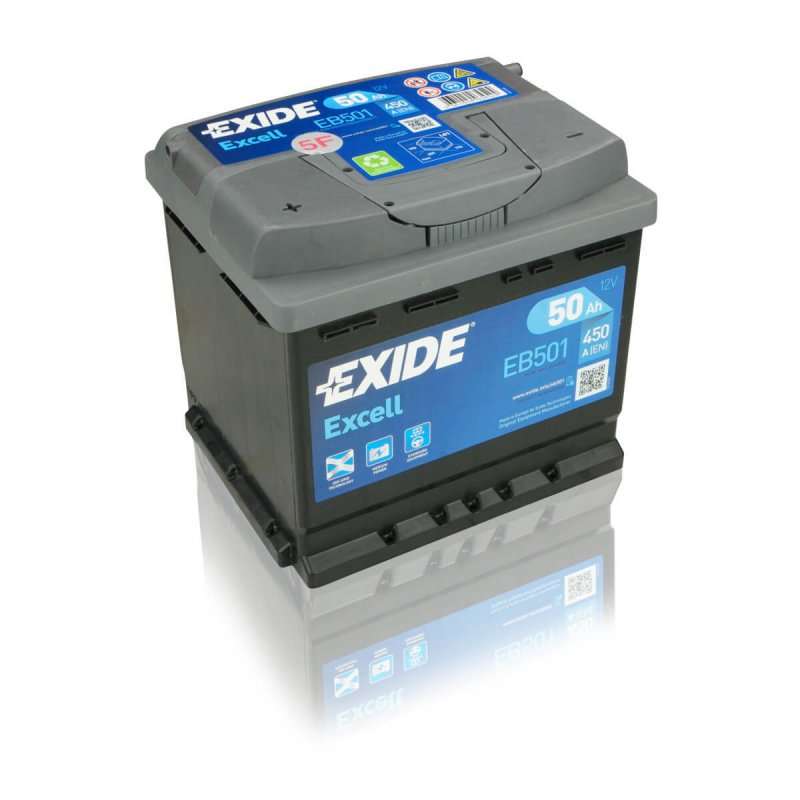 Exide EB501 Excell 50Ah Autobatterie 545 413 040 | swissbatt24.ch